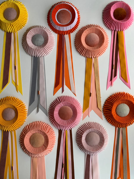 Small Bright Pink Rosette – Skinny Wolf